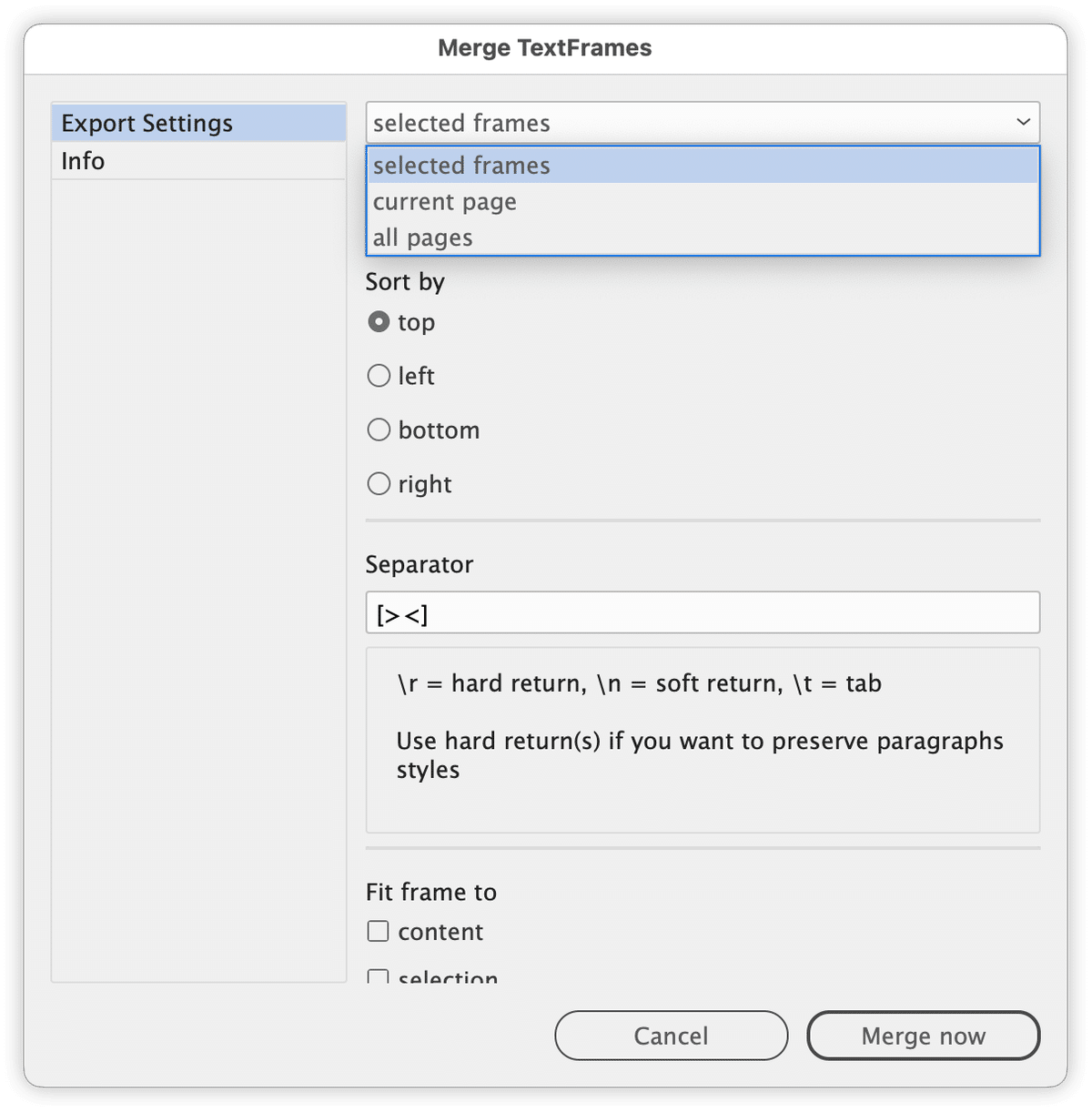 InDesignで2つのテキストフレームを連結するスクリプト｜DTP Transit 別館
