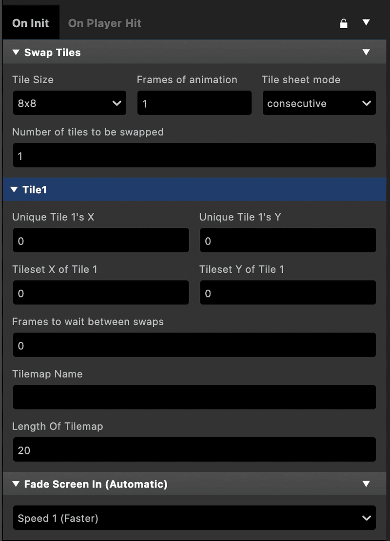 【GB Studio】Swap Tiles Plugin_日本語版_要約ドキュメント（ver3.1.0用）｜Melano B(i/y)te Pixels