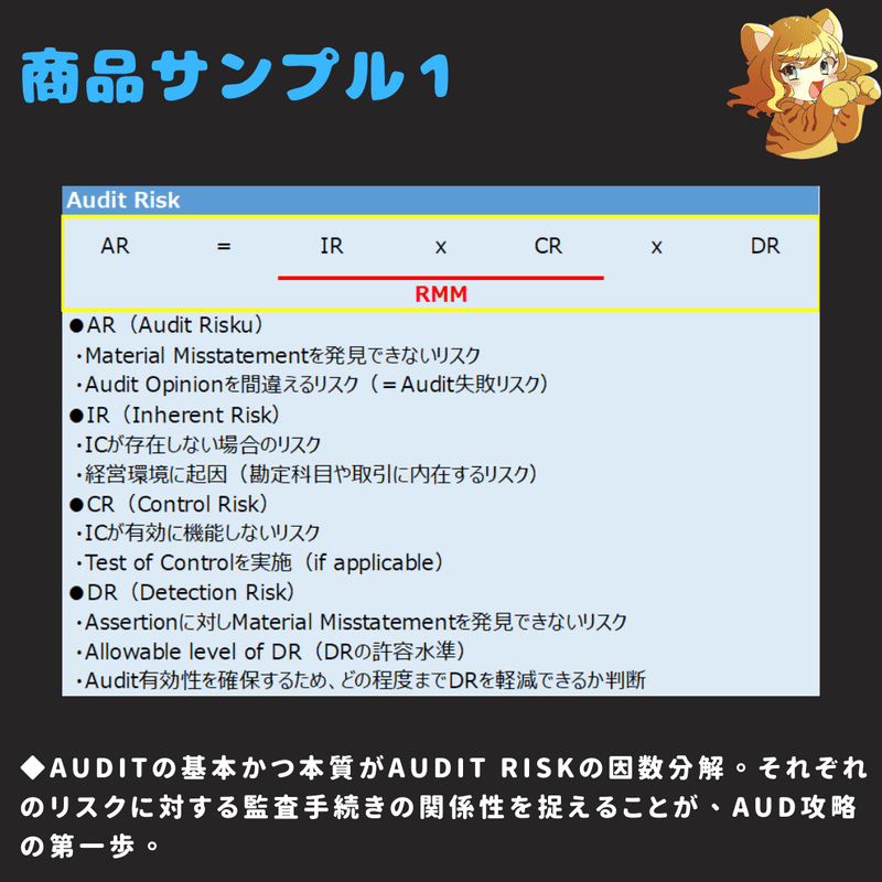 【2024新試験対応】USCPA試験対策AUDまとめノート【7か月・750時間一発合格者のノウハウを完全再現】｜ねこかぶ＠USCPA攻略請負人・メンター
