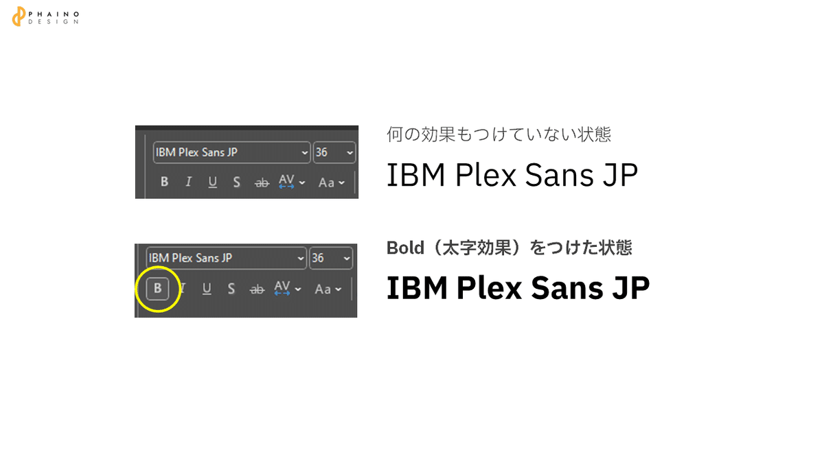 IBM Plex Sans JPをパワーポイントで使用する際の注意点｜PHAINO DESIGN