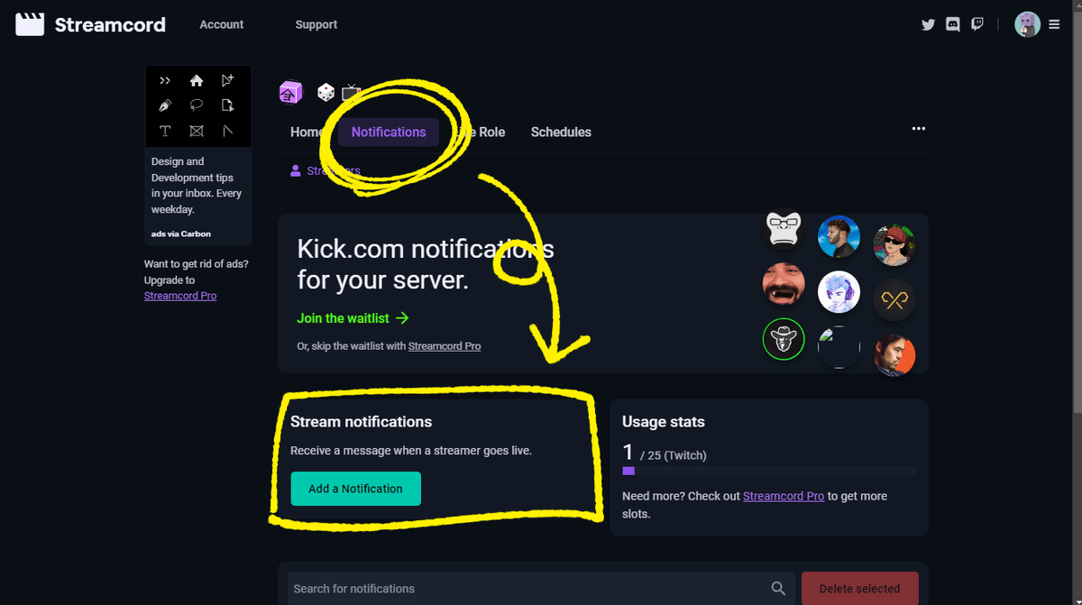 【Twitch配信者向け】Discordサーバーで配信通知を出そう｜よしを