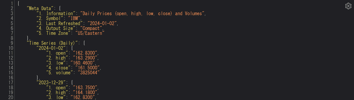 #4．Alpha Vantage API で株価と財務諸表の時系列データを取得する #Python｜HRT