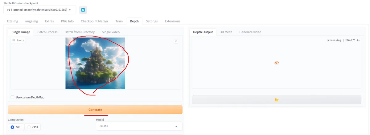 Stable Diffusion Web UI のインストール（とDepth Mapsのインストール）｜やす