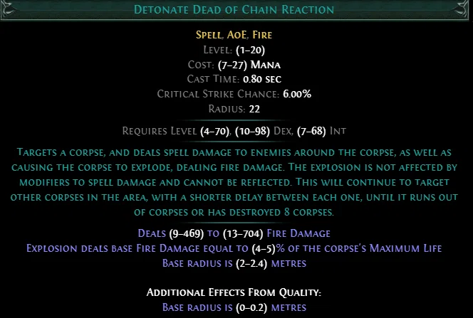 Detonate Dead of Chain Reaction Build備忘録｜Weakness Policy