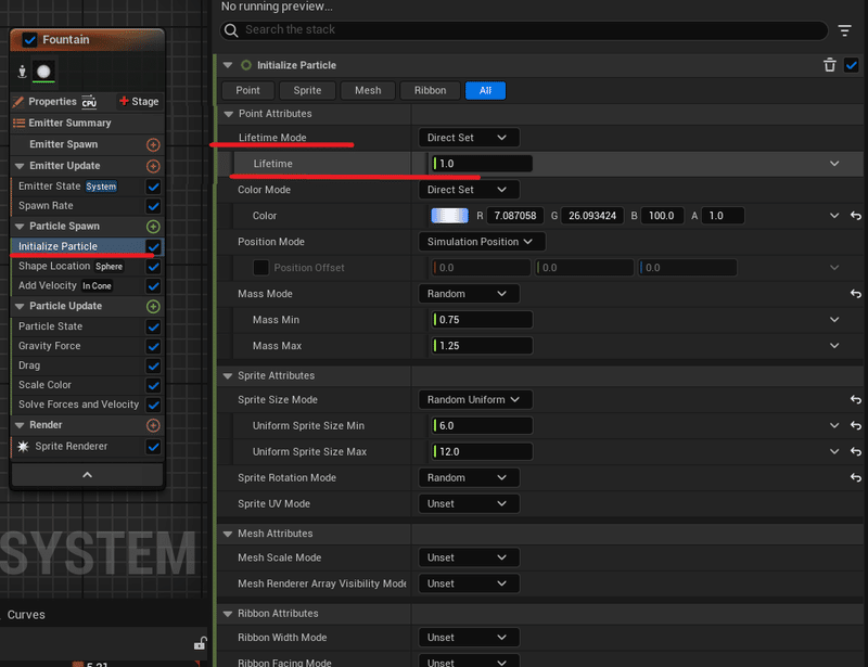 「入門」UE5/UEFNナイアガラの基本（Particle Spawn-Initialize Particle-）Part3-1｜Takuya