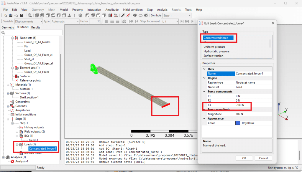 Prepomaxでシェル要素の解析をやってみた｜とある機械技術者のメモ帳