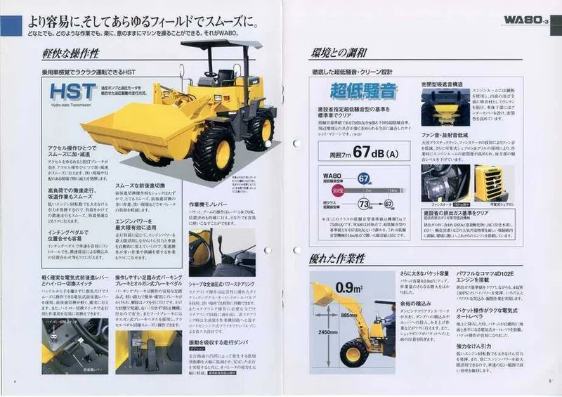 コマツ WA80-3 avance LOADER｜建設機械化ライブラリー