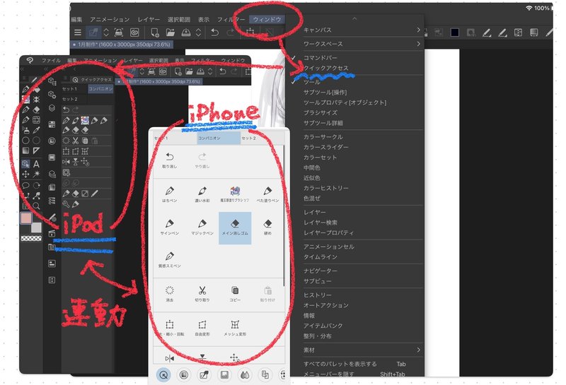 iPad版クリスタで左手デバイスを使いたい話｜saki_813