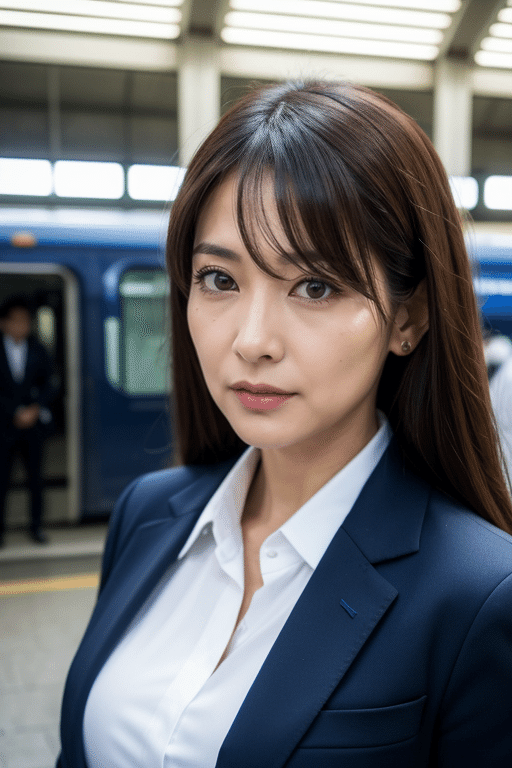 【40代美人OL隠し撮り】AI熟女グラビア写真集(50枚)「呪文(プロンプト)付き」｜AI熟女ハンター