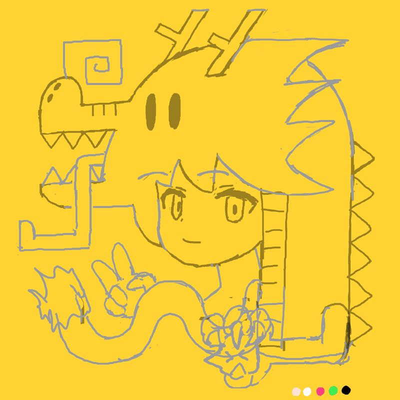 1月中旬までに投稿した作品のラフなど｜P1PE