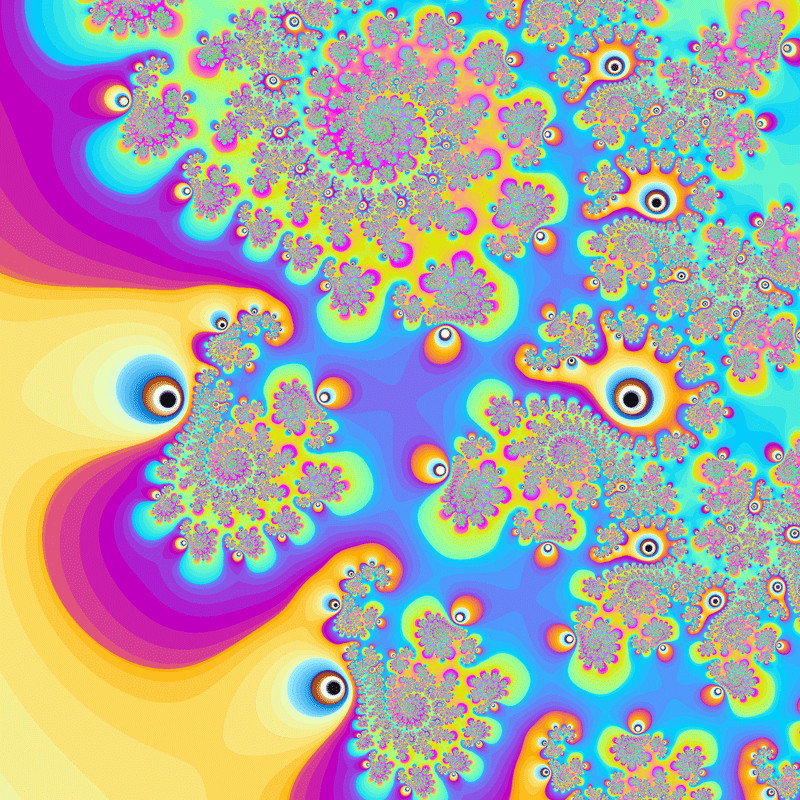 今週のフラクタル29 ((0.9+0.5i)(z+z／(3z^2-1))+c)｜108Hassium