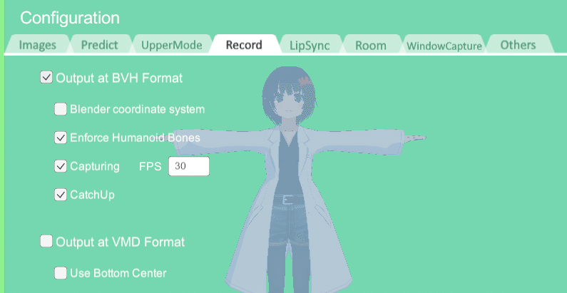 WebCamMotionCapture + TDPT(Windows版) + VSeeFace + VRoomでの環境設定について｜びすたん