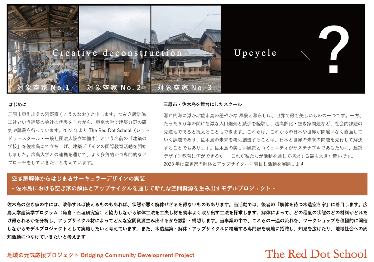 広島大学との連携プロジェクト / Collaboration with Hiroshima University｜一般社団法人The Red Dot School