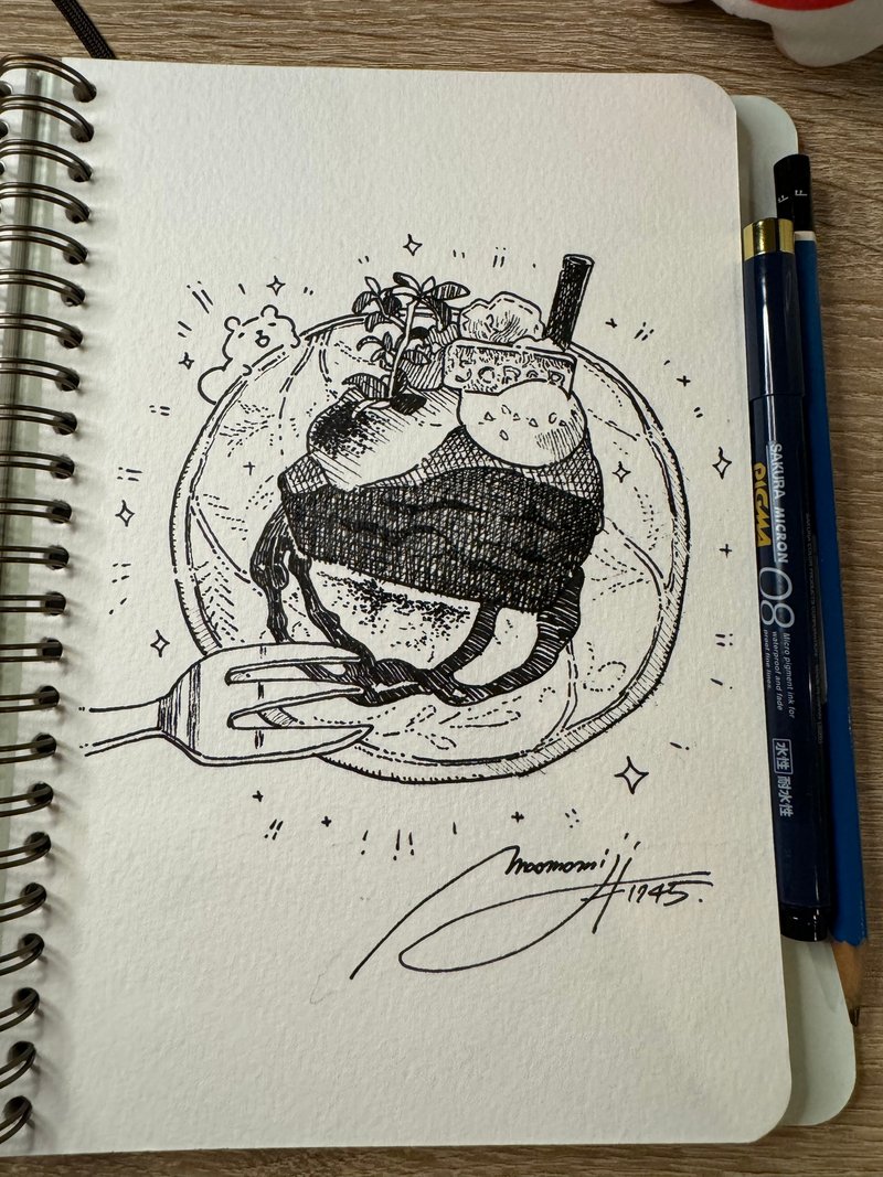 1745:Chocolate Cake(Analog mono)』｜もみじ真魚/MaoMomiji