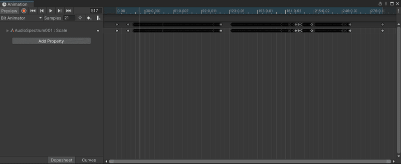 Bit Animatorでシェーダーに頼らないオーディオスペクトラム！｜真あつきatsuki