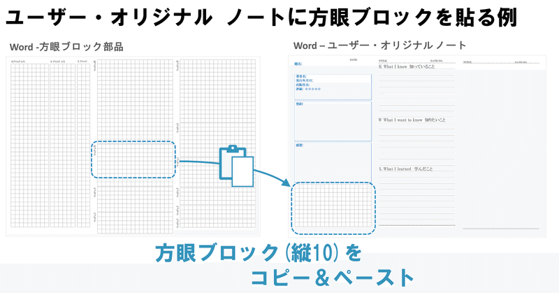 #052 方眼ブロックで手帳デザインの幅広く広げよう 方眼ブロックを使ったA4三つ折り手帳の楽しみ方｜Note3ori