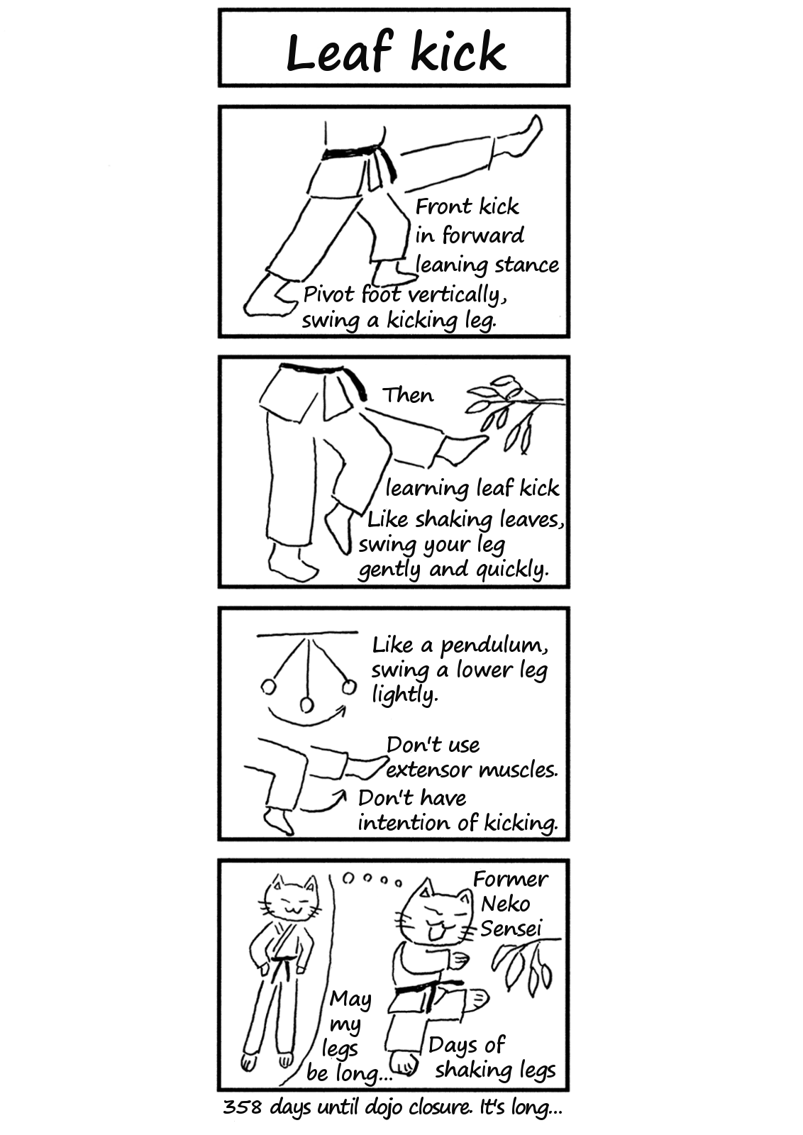 Leaf kick｜剛柔流拳剛館