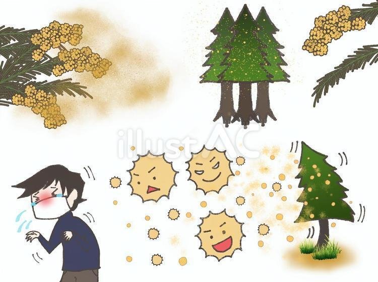 イラストACに『花粉アソート』イラスト公開しました｜川島千夜