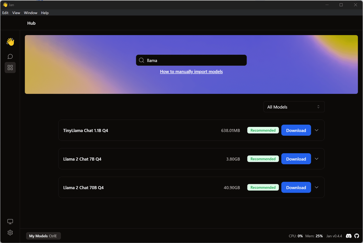 Jan Desktopを用いて、WindowsでローカルLLMを動かしてみた｜猩々博士