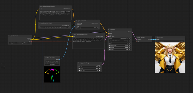 【ComfyUI】OpenPose Editor for ComfyUI の使い方｜ウチダマサトシ