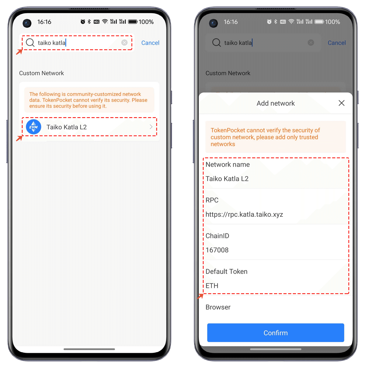 Taikoのテストネットを追加しよう！ │ ウォレットを作成/インポートする方法｜TokenPocket (トークンポケット) 公式