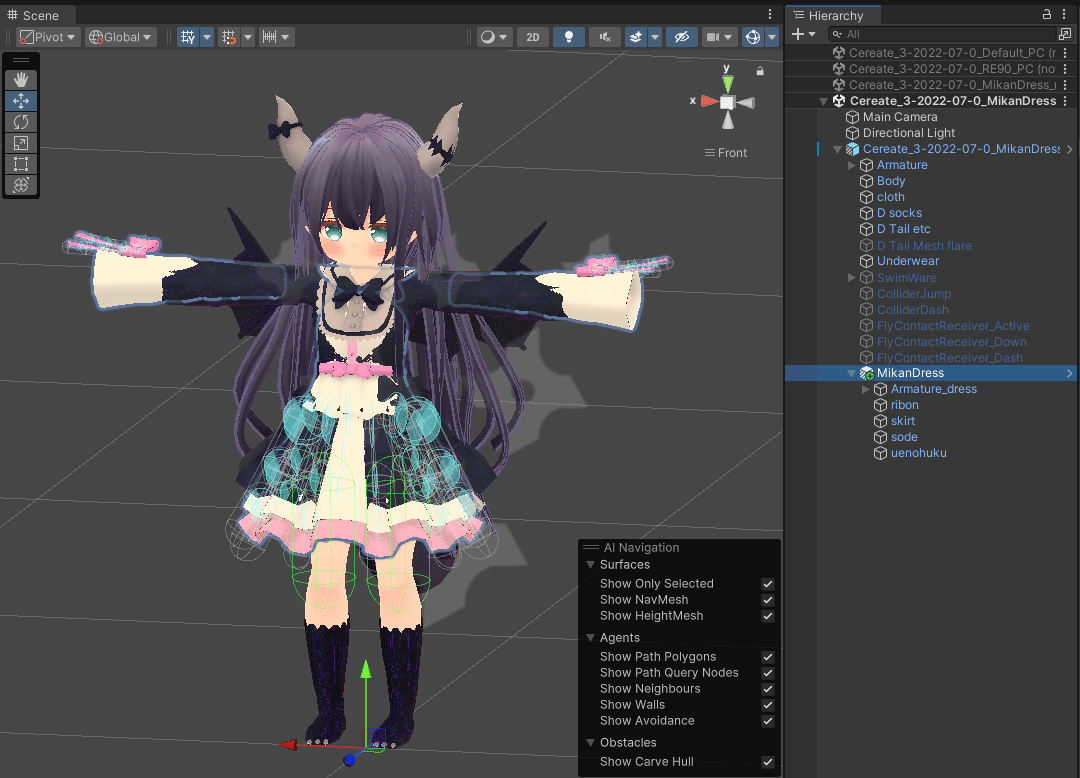 【VRChat】【Unity】10分で着替えるModular Avatar+AvatarOptimizerお着換え法｜かける（×9N）
