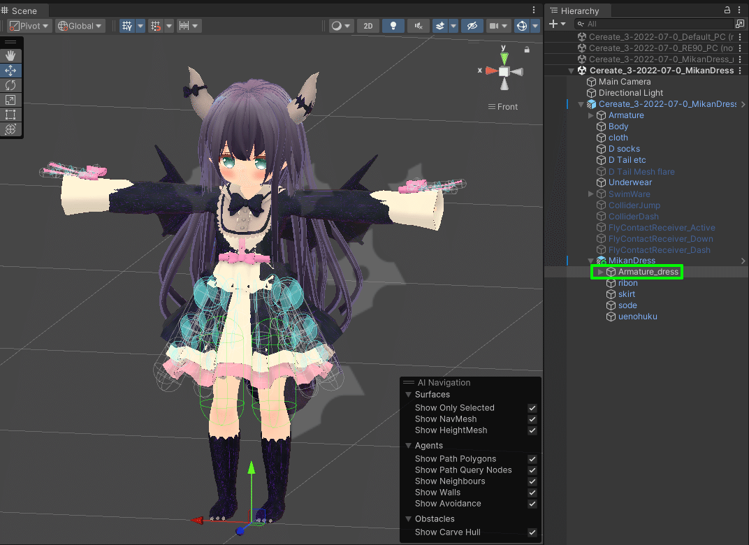 【VRChat】【Unity】10分で着替えるModular Avatar+AvatarOptimizerお着換え法｜かける（×9N）