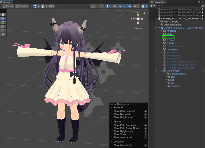 【VRChat】【Unity】10分で着替えるModular Avatar+AvatarOptimizerお着換え法｜かける（×9N）