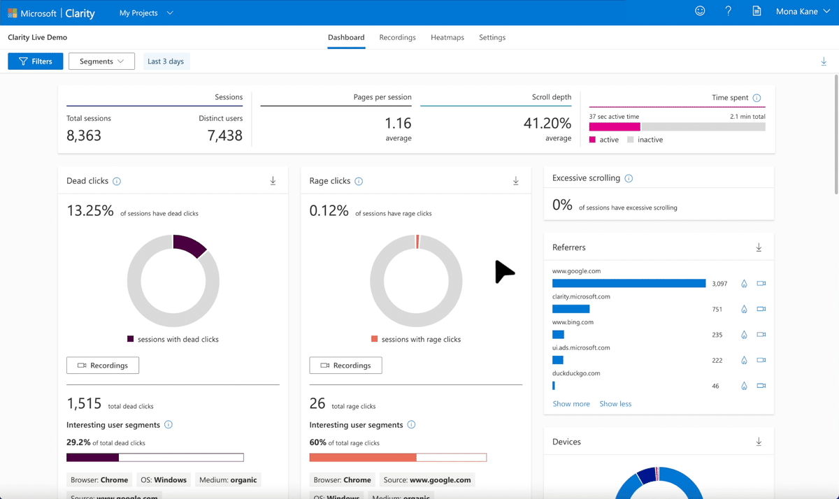 ユーザー行動の可視化から学ぶ：Microsoft Clarityでウェブサイトを最適化｜0xpanda alpha lab