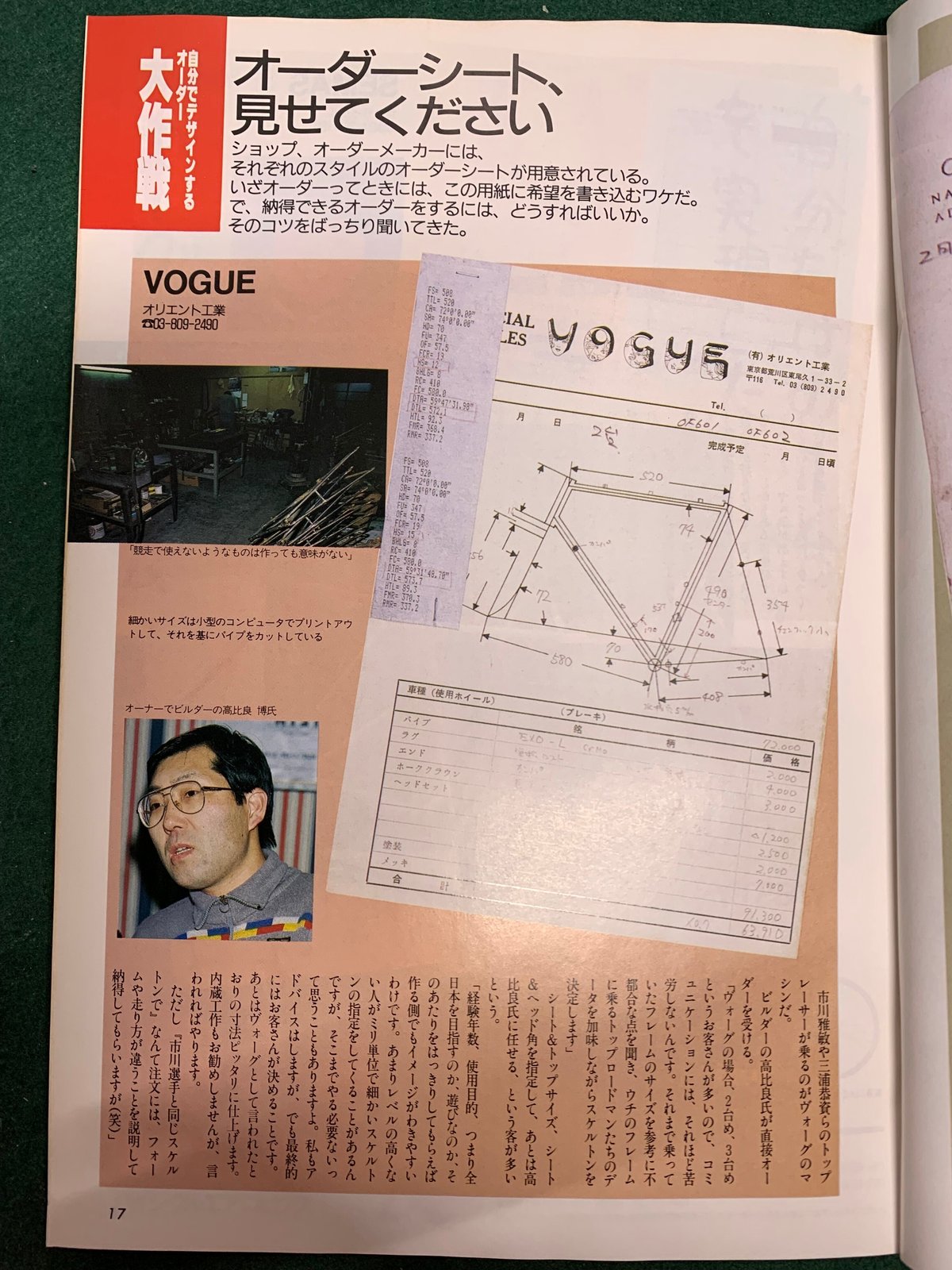 ロードレーサー、VOGUEの譜系1｜vogue-rider