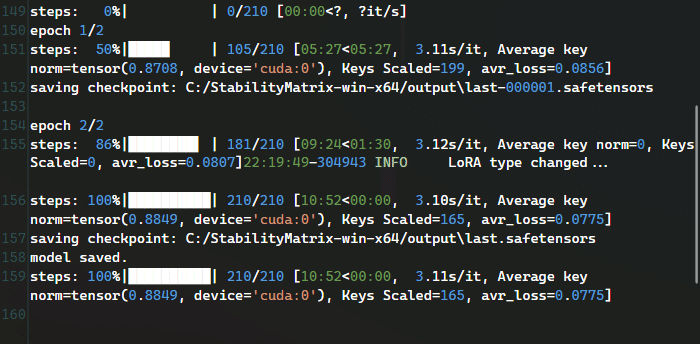 Stability Matrix、kohya_ssで学習できない場合の対処法：備忘録｜sparkling777n