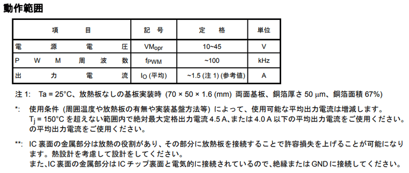 製品レビュー｜電子機器2：モータードライバー （TB6643KQ）｜KIYO