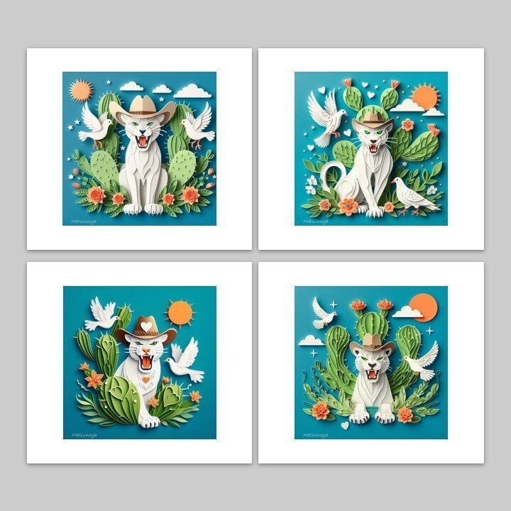 Make a White Day card with paper craft | part of all prompts (1/4 ...