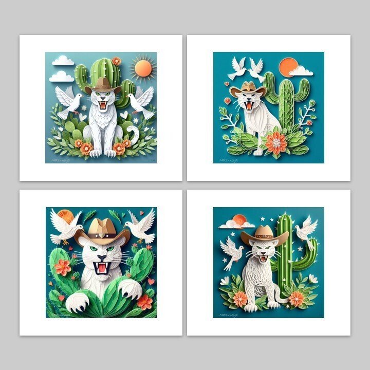 Make a White Day card with paper craft | part of all prompts (1/4 ...