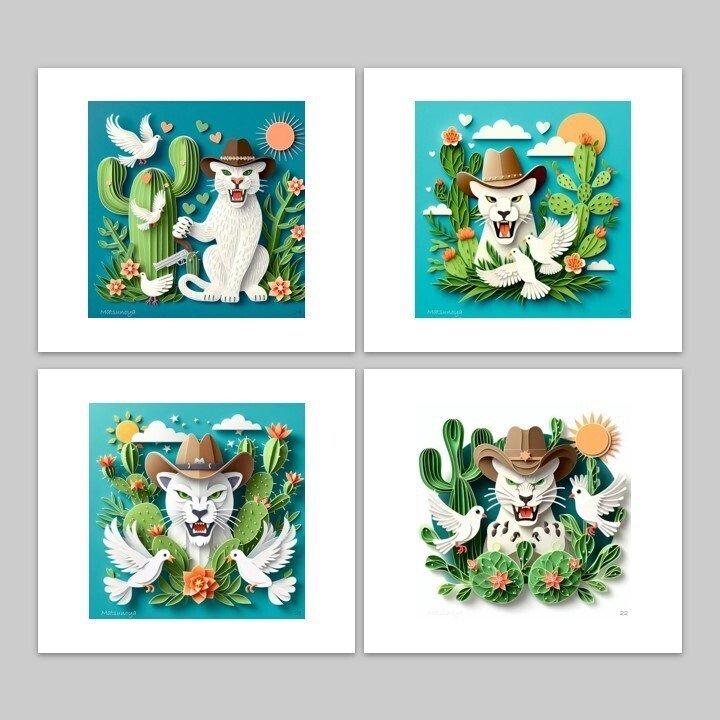 Make a White Day card with paper craft | part of all prompts (1/4 ...