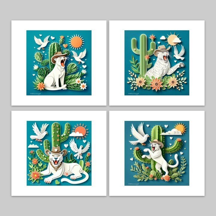 Make a White Day card with paper craft | part of all prompts (3/4 ...