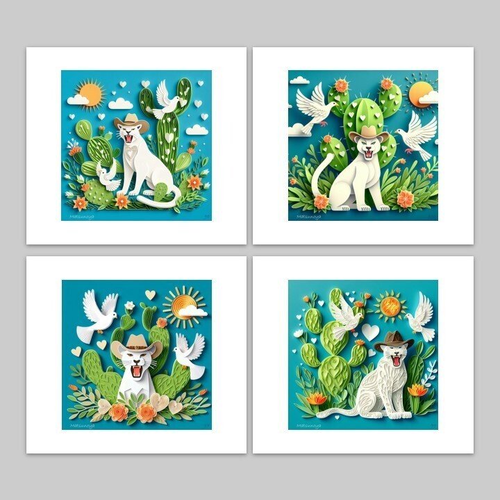 Make a White Day card with paper craft | part of all prompts (4/4 ...