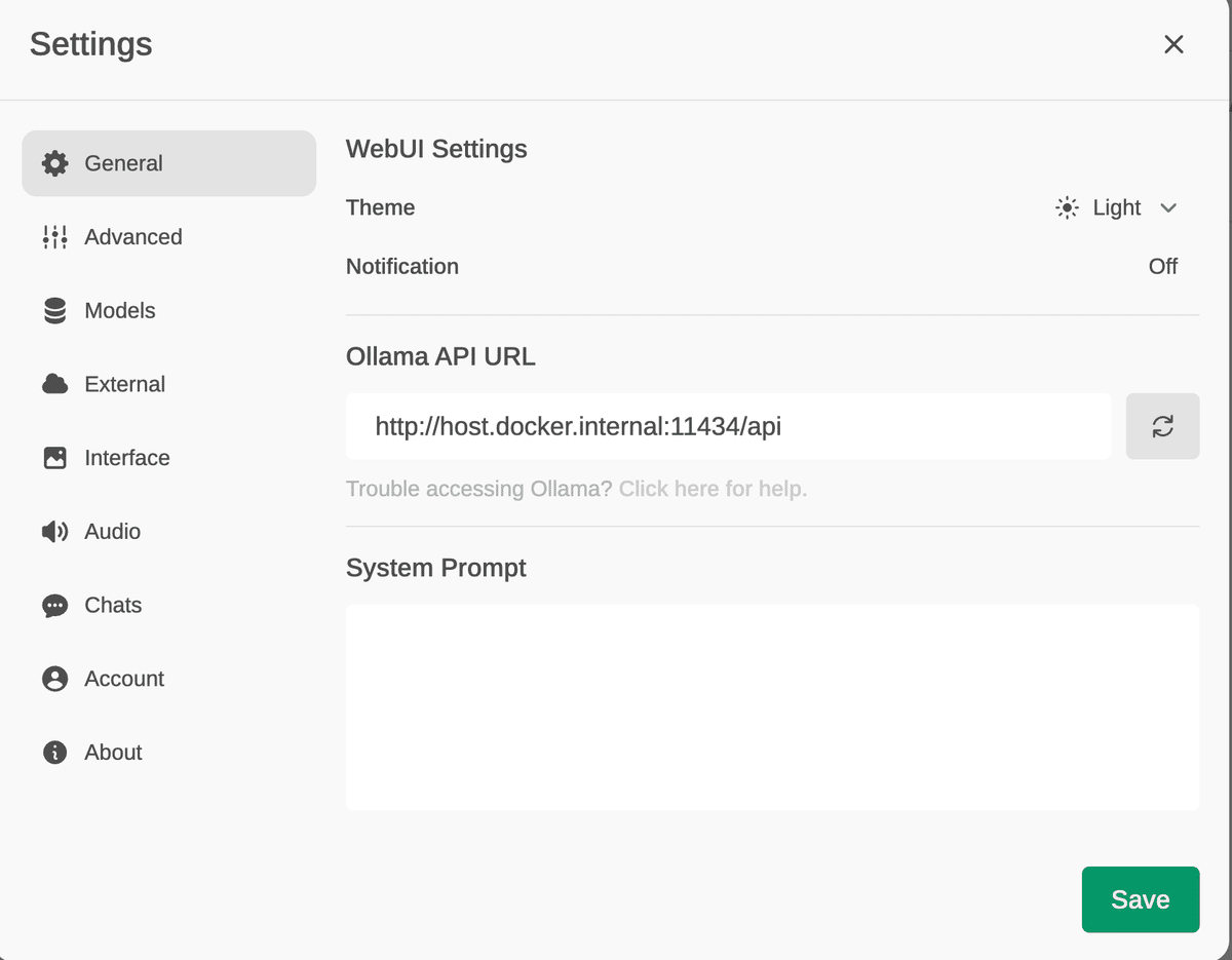 Open WebUI（旧 Ollama WebUI）をインストールして使ってみる｜Lucas