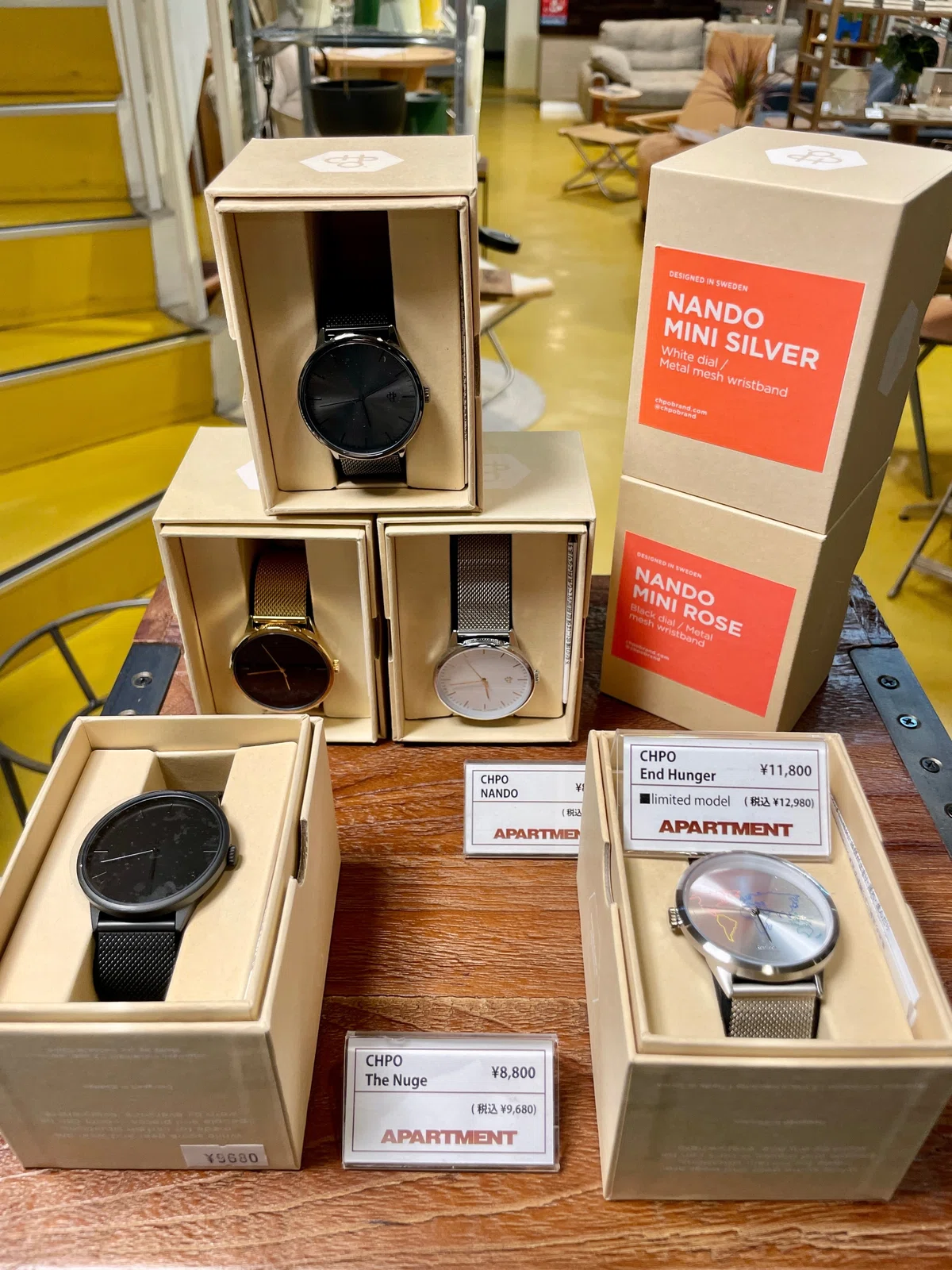 Cheap and Nice Watches !｜インテリアショップ APARTMENT