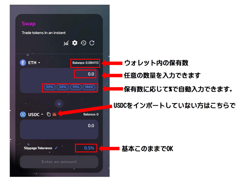 Very Long SwapでのSwapのやり方｜Very Long Swap