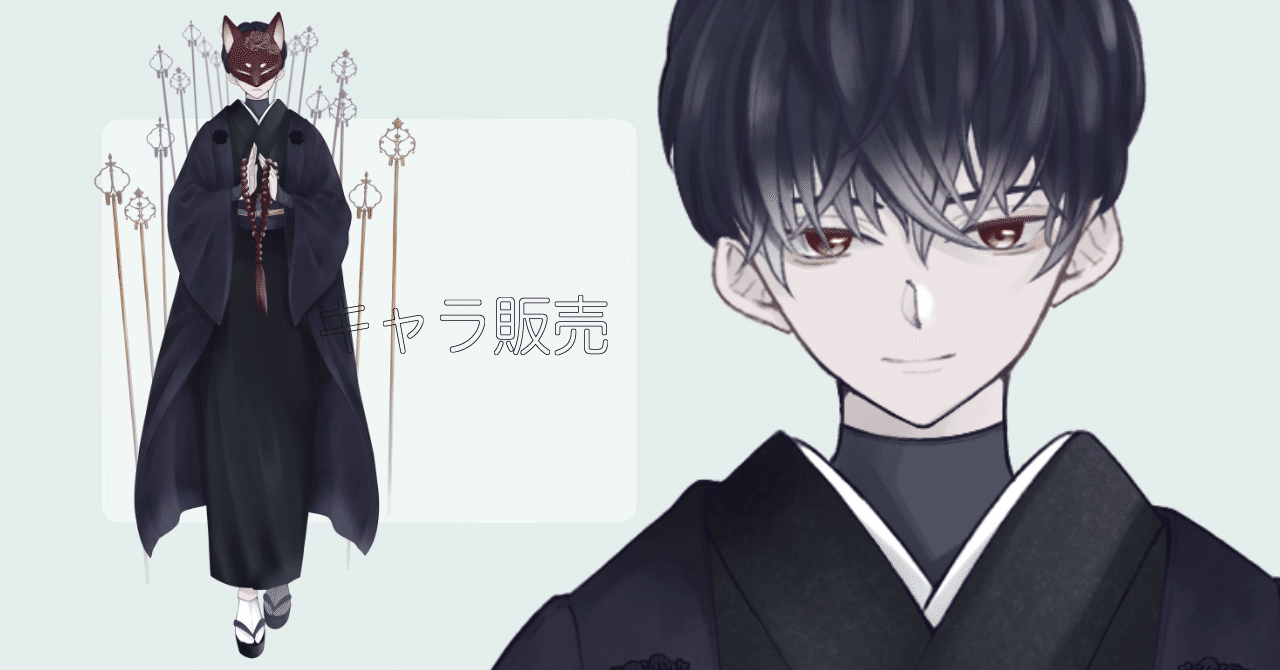 キャラ販売￤朱い面の僧侶｜saki_813