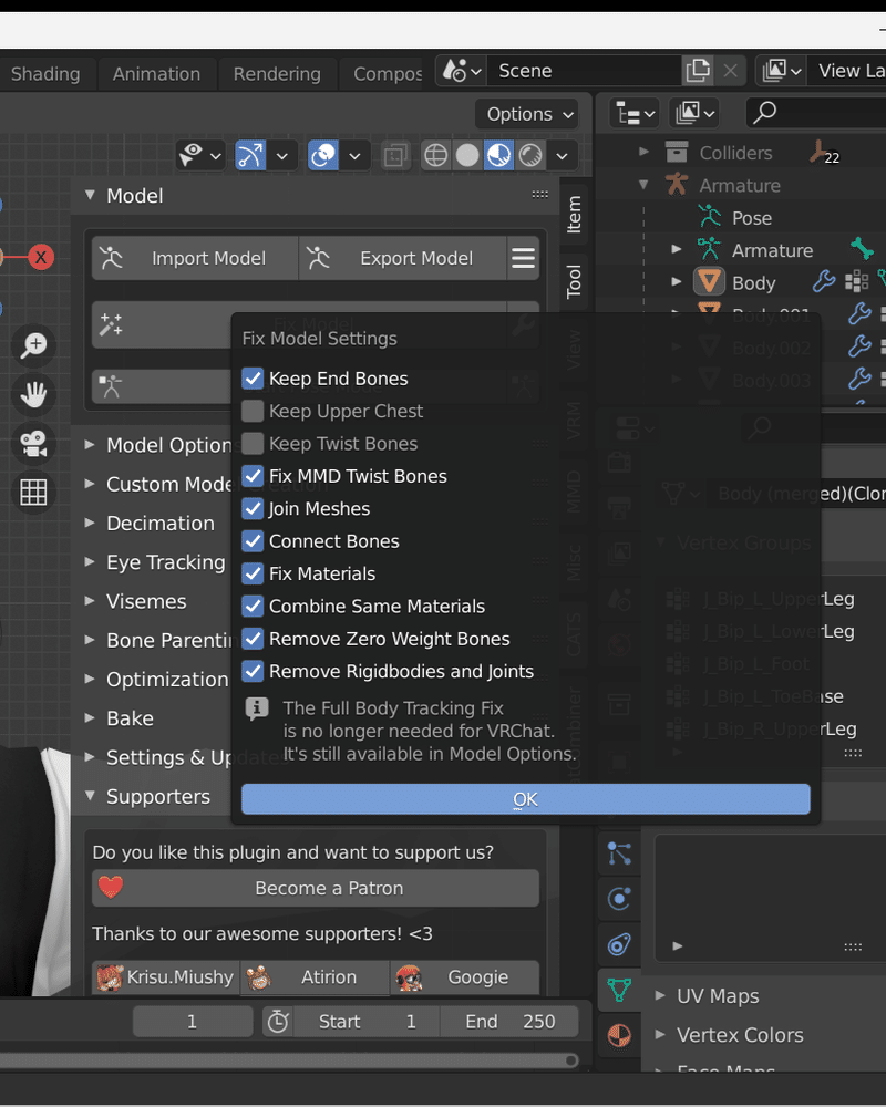 【VRChat】VRoid製モデルをAndroid(Quest)対応する時の手順まとめ｜Haruru.