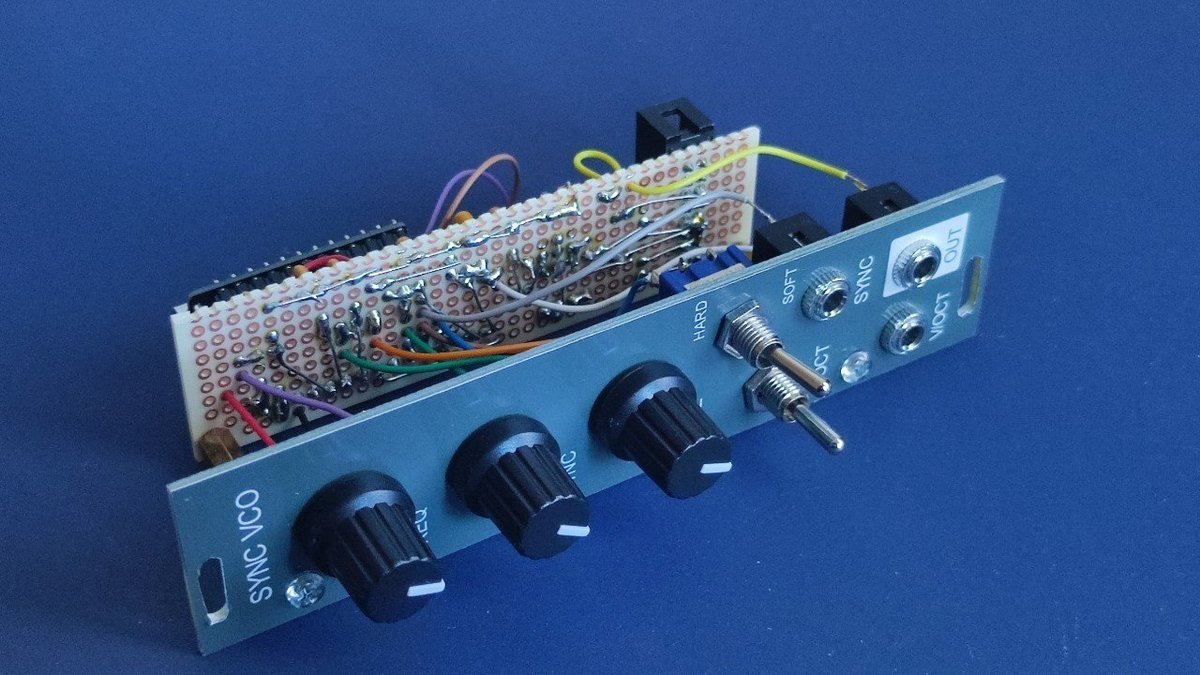 $25 Hard/Soft SYNC VCO - DIY Eurorack Modular Synthesizer｜HAGIWO/ハギヲ