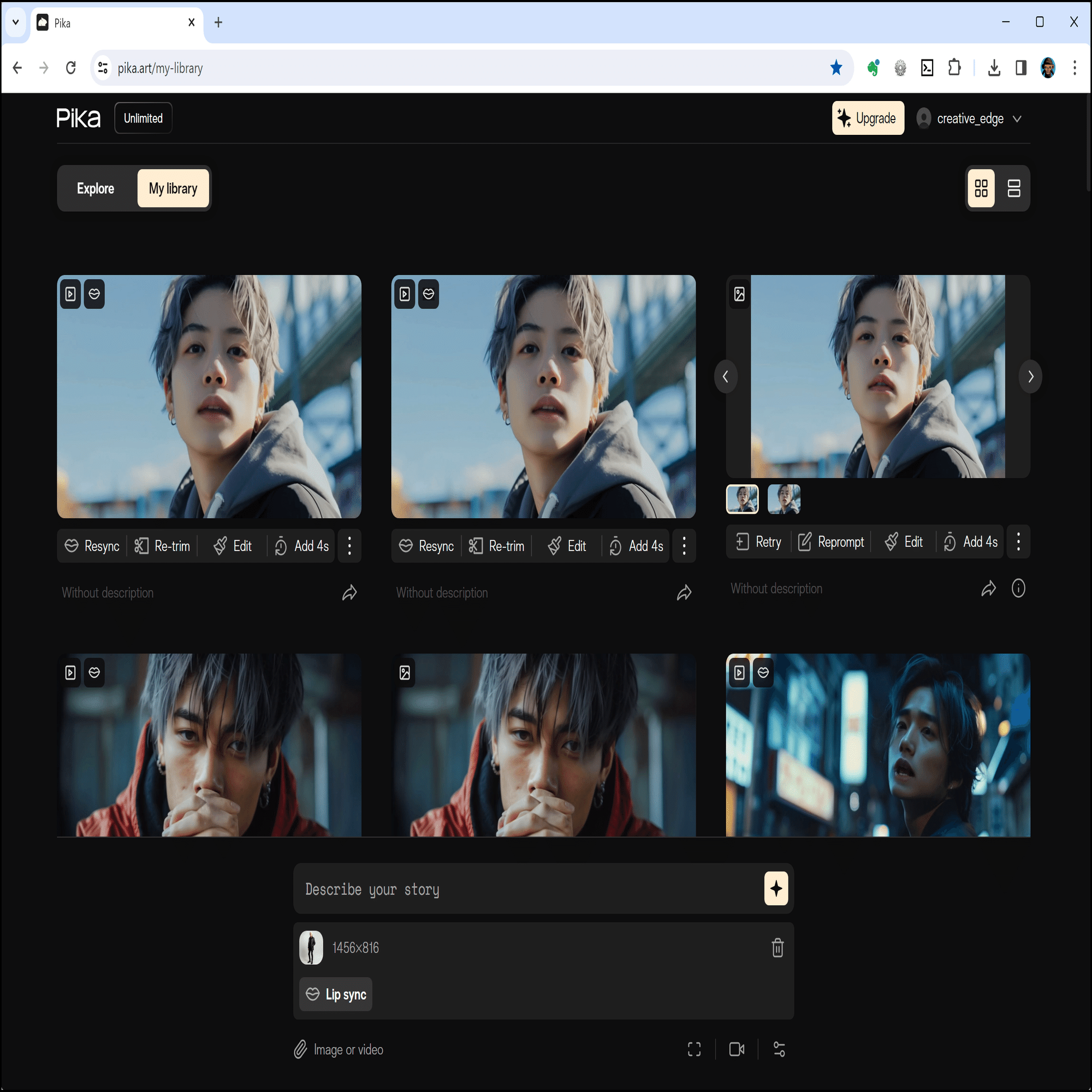 Pika1.0とRunway Gen-2の比較／[1]映像クリエーターのための生成AI - Blog 2024/03/09｜CreativeEdge CL+