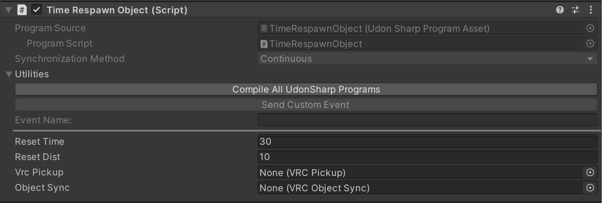 Time Respawn Object説明書｜Flat