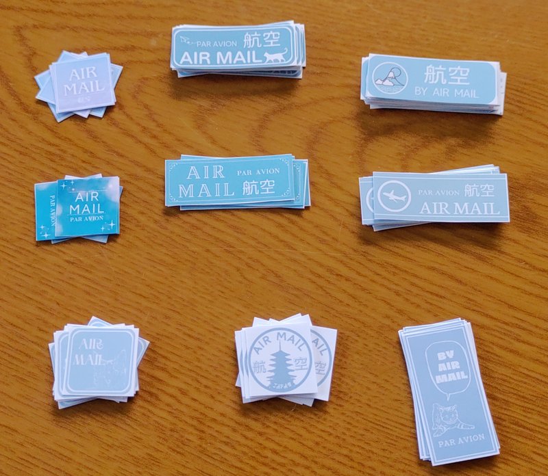 エアメールシールを自作してみた｜Nika