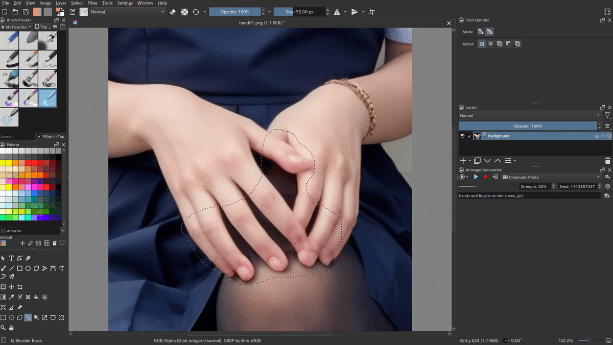 【中級】AI生成の手・指の修正方法（Krita AI diffusion編）｜Catapp-Art3D