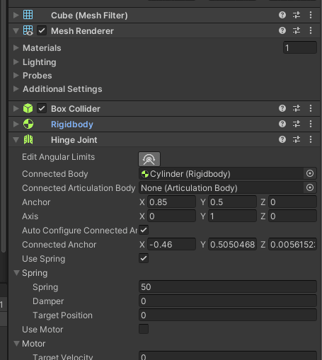 UNITY HingeJoint なんて便利なものがある｜karc