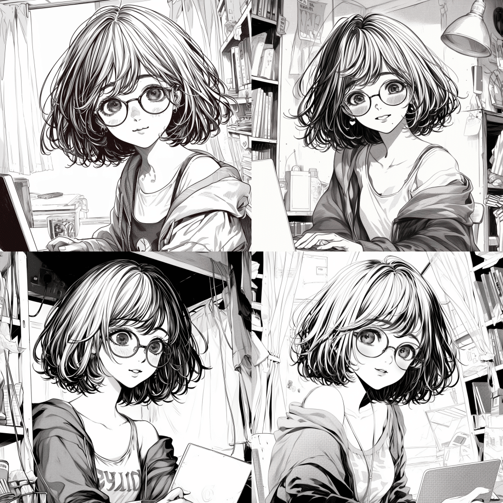 Midjourney漫画作成ワザ:キャラクターリファレンスを使って漫画を描く｜yachimat@AIアニメ＆漫画