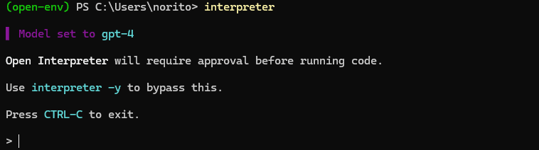 言葉でPCを操れる生成AI「Open Interpreter」をWindowsで使えるようにする方法（Open Interpreterの ...